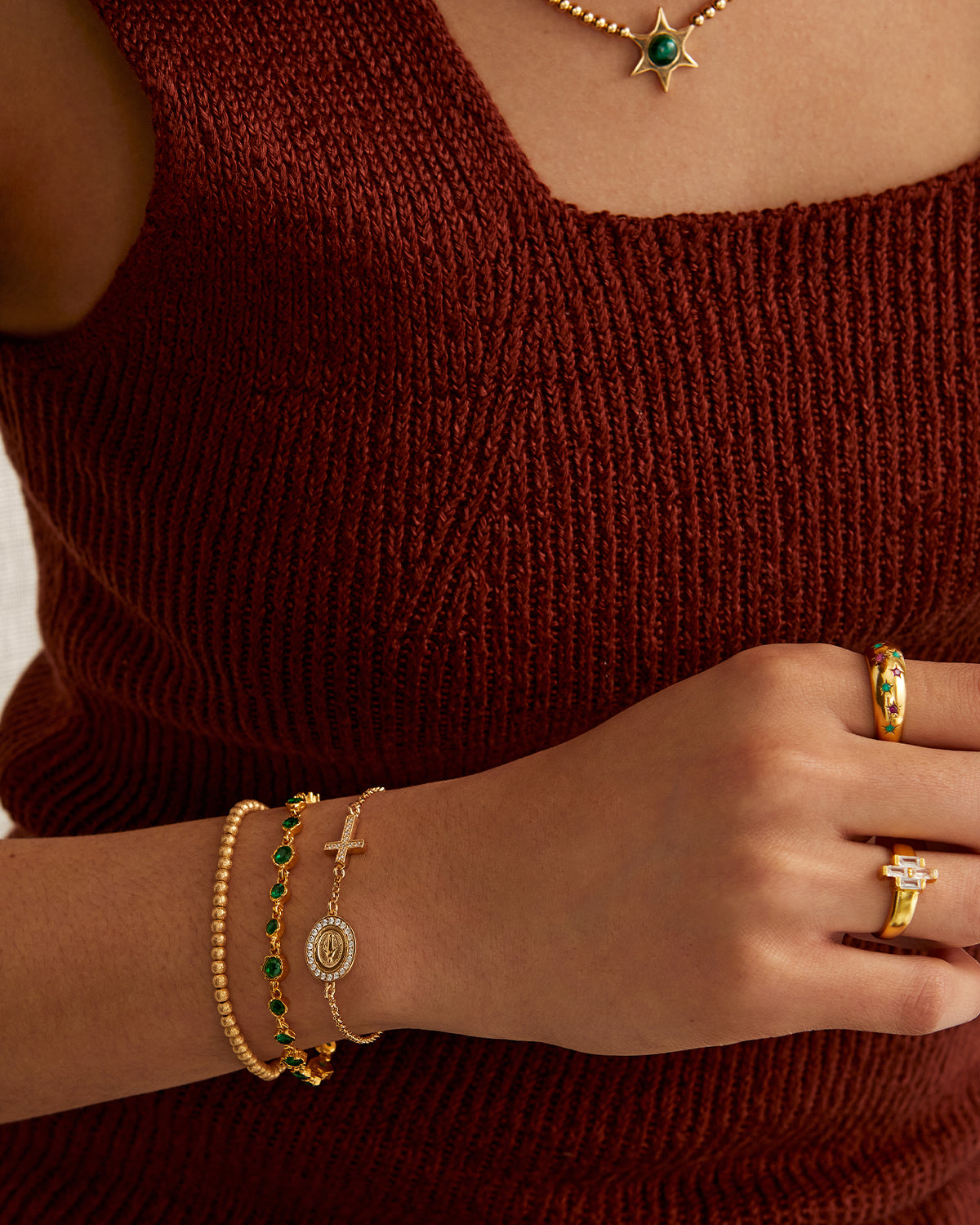 Solid Gold Madonna Bracelet, 9k – SORU JEWELLERY